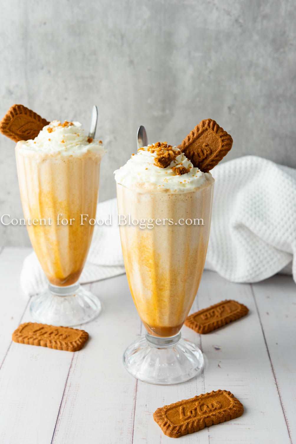 PLR Recipe - Biscoff Cookie Milkshake - Content For Food Bloggers