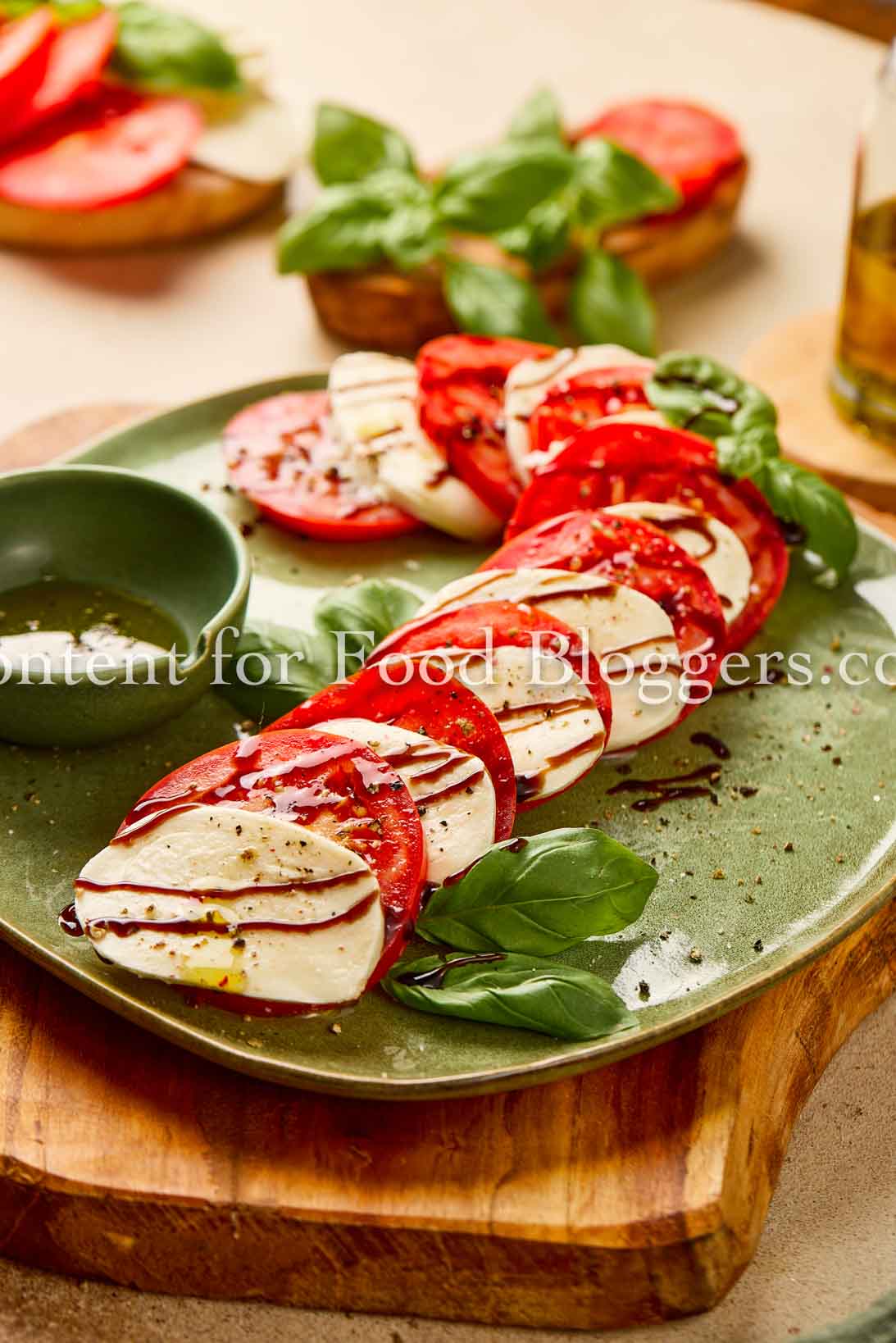 PLR Recipe - Caprese Candy Cane - Content For Food Bloggers